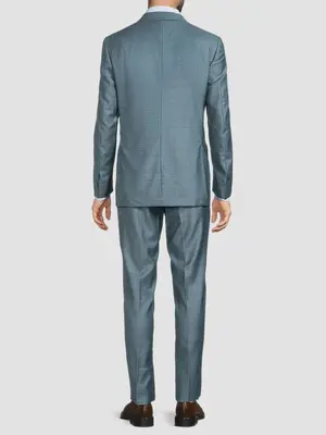 Canali Denim-effect Wool Single-breasted Suit