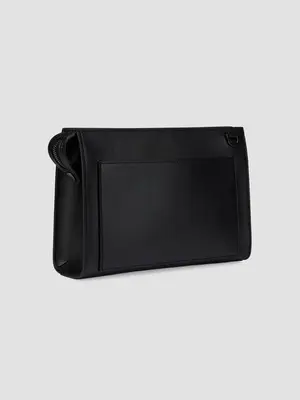 CHRISTIAN LOUBOUTIN Kosmica Leather Crossbody Bag - Black
