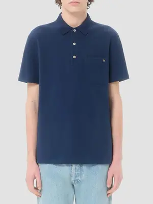 Valentino Garavani Cotton Piqué Polo Shirt With Vgold
