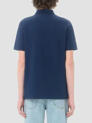 Valentino Garavani Cotton Piqué Polo Shirt With Vgold
