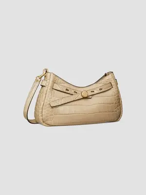 Tory Burch Romy Croc-embossed Leather Crossbody Bag