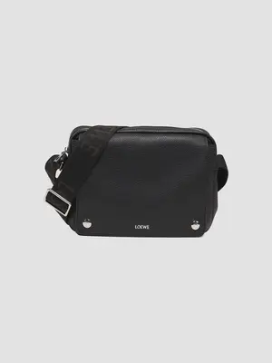 Loewe Extra-small Pebble Leather Messenger Bag - Black
