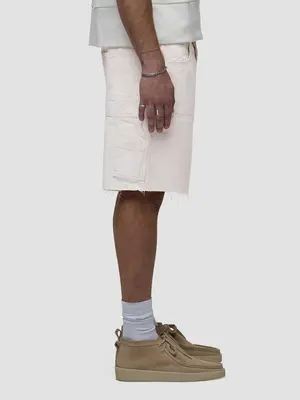 Hudson Jeans Carpenter Denim Shorts - Ecru