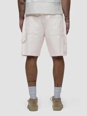 Hudson Jeans Carpenter Denim Shorts - Ecru