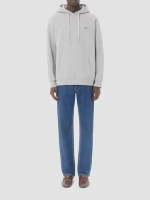 Valentino Garavani Cotton Hoodie With Vlogo Embroidery