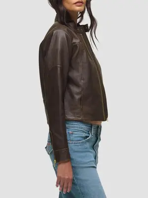 Hudson Jeans Leather Moto Jacket