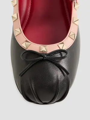 Valentino Garavani Mary-jane Rockstud Ballerinas - Black