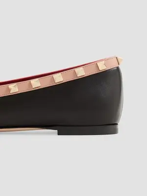 Valentino Garavani Mary-jane Rockstud Ballerinas - Black
