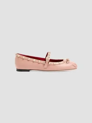 Valentino Garavani Mary-jane Rockstud Ballerinas - Phard