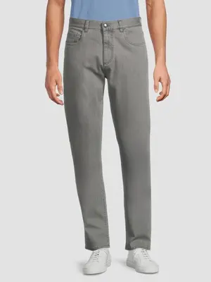 Canali Comfort Slim-straight Jeans
