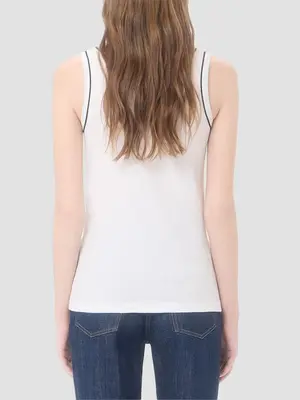Valentino Garavani Cotton Jersey Top - White
