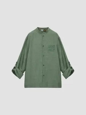 Loewe X Paula's Ibiza Monogram Woven Long-sleeve Shirt