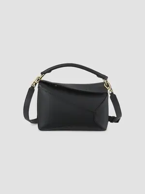 Loewe Small Puzzle Edge Handle Bag - Black