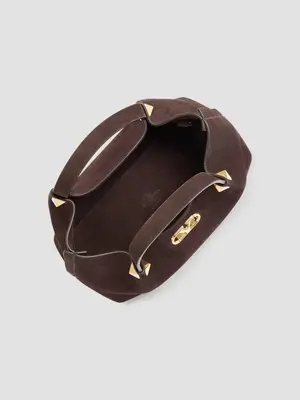 Valentino Garavani Small Shopping Bag In Soft Suede