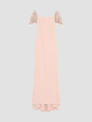 Valentino Garavani Embroidered Couture Cady Long Dress