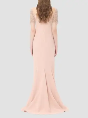 Valentino Garavani Embroidered Couture Cady Long Dress