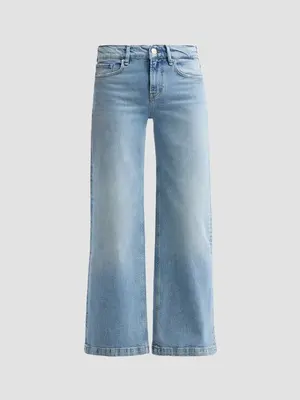Hudson Jeans Rylee Low-rise Wide-leg Jeans - Enlighten