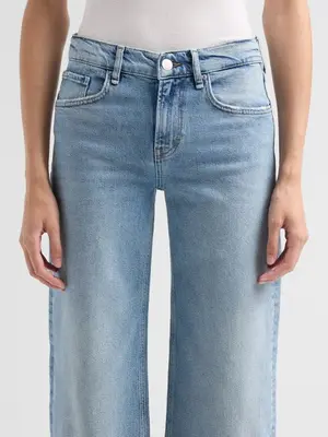 Hudson Jeans Rylee Low-rise Wide-leg Jeans - Enlighten