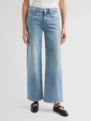Hudson Jeans Rylee Low-rise Wide-leg Jeans - Enlighten