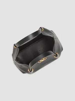 Valentino Garavani Small Soft Leather Top Handle Bag - Black