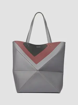 Loewe Albers Xl Puzzle Fold Tote - Ardesia Deep Ruby