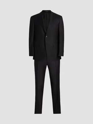 Canali Wool Single-breasted Suit - Black