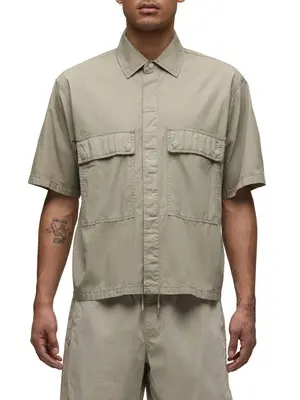 Hudson Jeans Utility Short-sleeve Shirt - Laurel