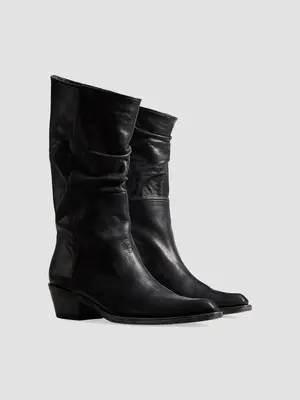 Khaite Clive Leather Boots