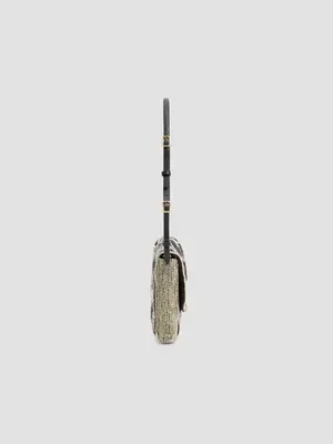 Valentino Garavani Devain Small Embroidered Shoulder Bag - Black Multi
