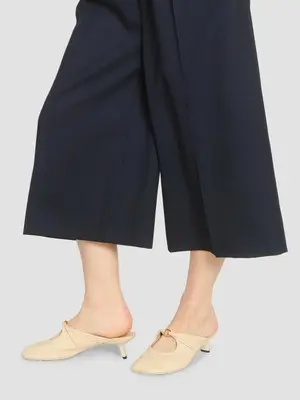 Loewe Pebble 45mm Leather Mules