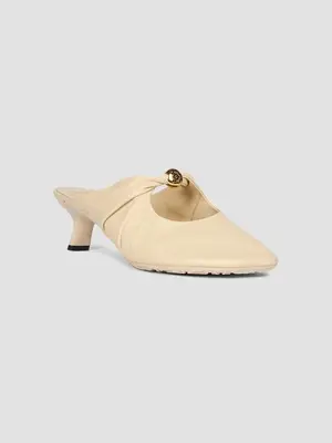 Loewe Pebble 45mm Leather Mules