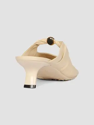 Loewe Pebble 45mm Leather Mules
