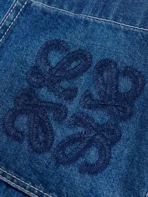 Loewe X Paula's Ibiza Denim Short-sleeve Shirt