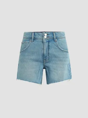 Hudson Jeans Devon Raw-edge Boyfriend Denim Shorts