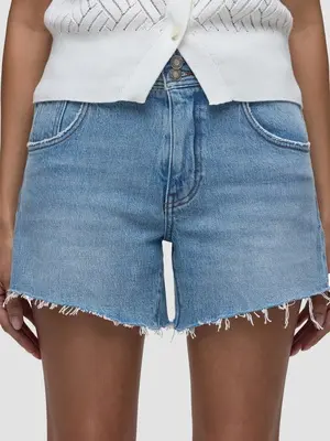 Hudson Jeans Devon Raw-edge Boyfriend Denim Shorts