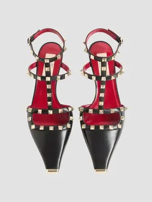 Valentino Garavani Rockstud 40mm Kidskin Pumps - Black