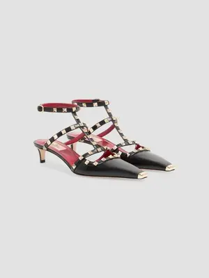 Valentino Garavani Rockstud 40mm Kidskin Pumps - Black