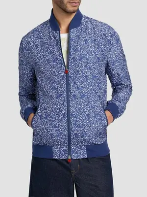 Kiton Floral Swim Bomber Jacket