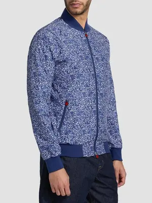 Kiton Floral Swim Bomber Jacket