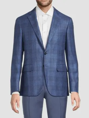 Canali Kei Silk-cashmere Trim-fit Solid Sport Coat