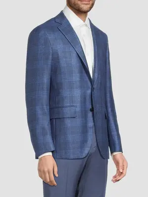 Canali Kei Silk-cashmere Trim-fit Solid Sport Coat