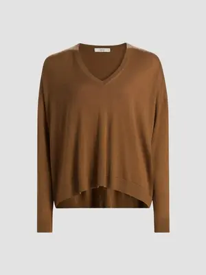 Co Cashmere V-neck Sweater - Ginger