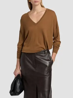 Co Cashmere V-neck Sweater