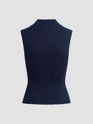 Hudson Jeans Mock Turtleneck Sweater Tank