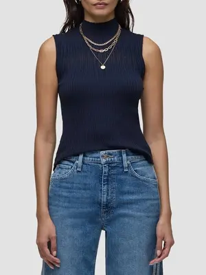 Hudson Jeans Mock Turtleneck Sweater Tank