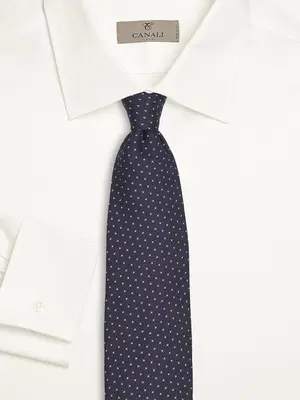 Canali Light Squares Silk Tie