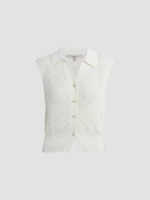 Hudson Jeans Cap Sleeve Rib-knit Top
