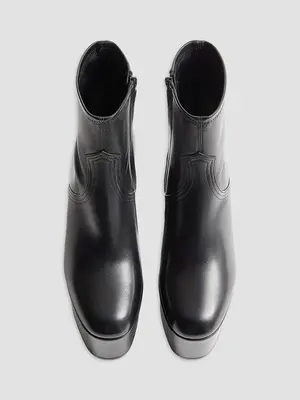 Valentino Garavani Fawcette Platform Ankle 120mm Boots In Stretch Nappa