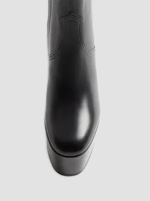 Valentino Garavani Fawcette Platform Ankle 120mm Boots In Stretch Nappa