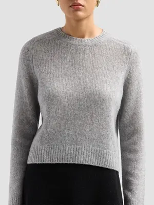 LISA YANG Solene Cashmere-silk Regular-fit Sweater - Cloudy
